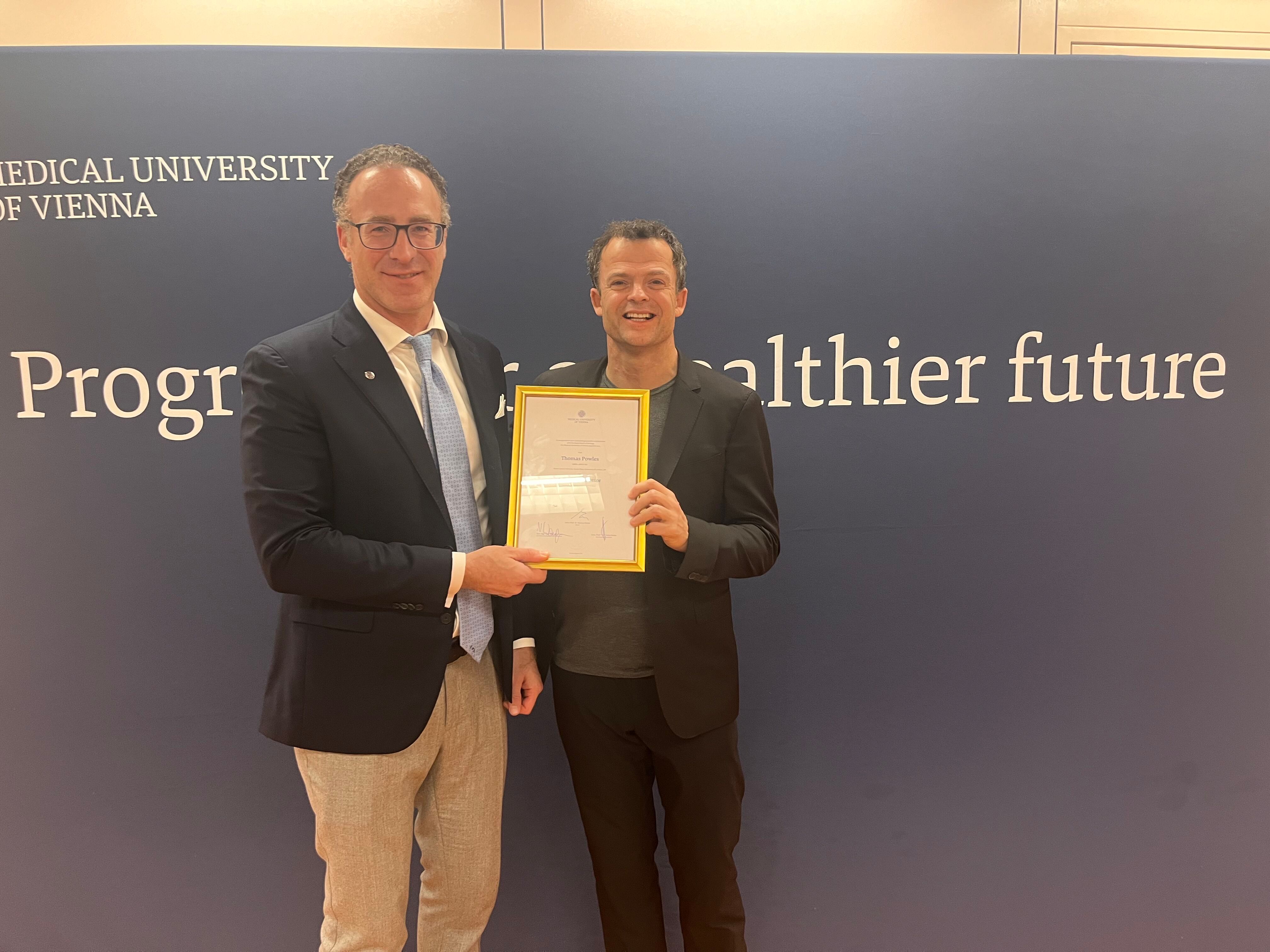 Visiting Professor Tom Powles on October 4th | MedUni Vienna